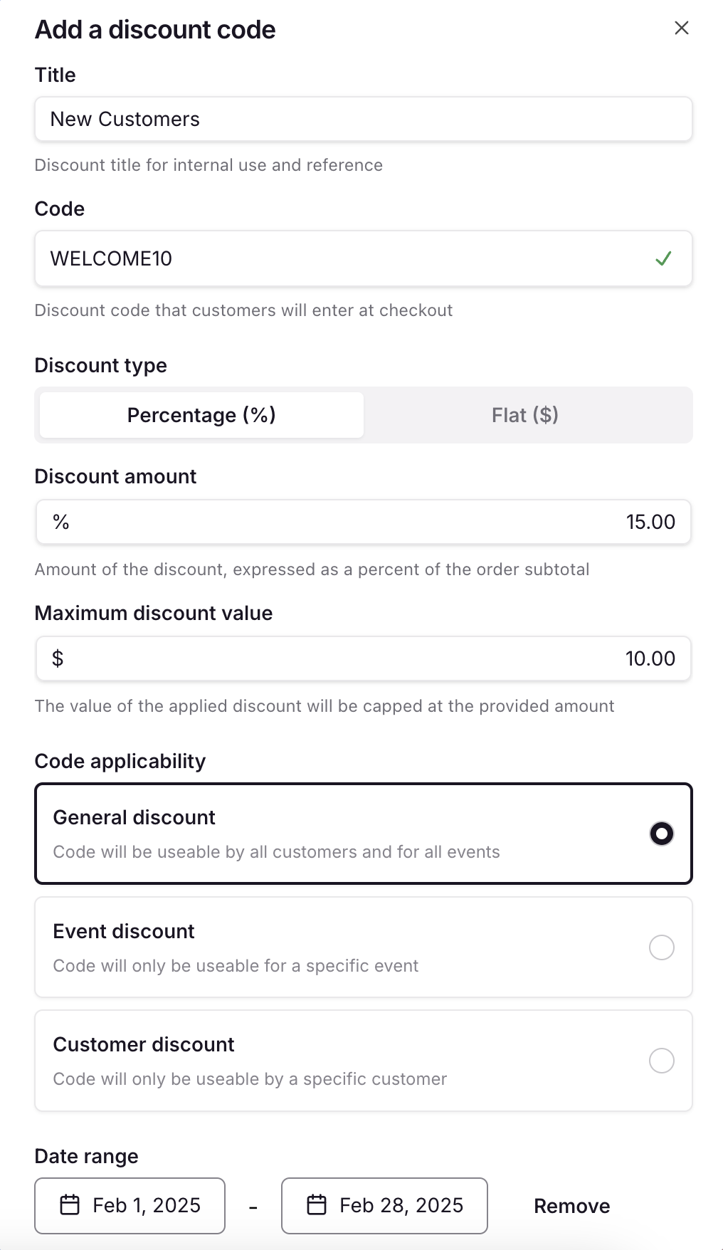 How to create discount codes | Hotplate help
